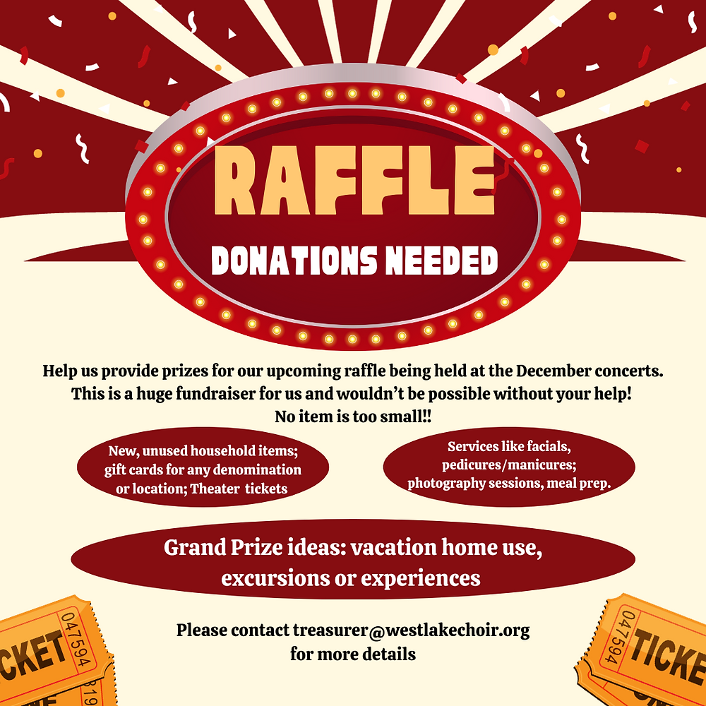 HELP! Raffle Donations Needed!
