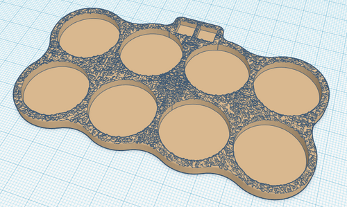 25mm 8 Slot Sabot with Dice Slots at Front/Rear | Sabotag3d