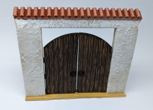 28mm Mediterranean Style Wall - Double Gate | Sabotag3d