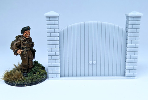 28mm Brick Wall (Double Gate) x2 | Sabotag3d