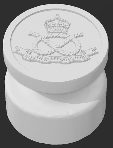 South Staffordshire Regiment Morale Tracker Peg | Sabotag3d