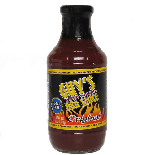 Guy's Award Winning Sugar Free BBQ Sauce 18 oz (Original) | Guysbbq