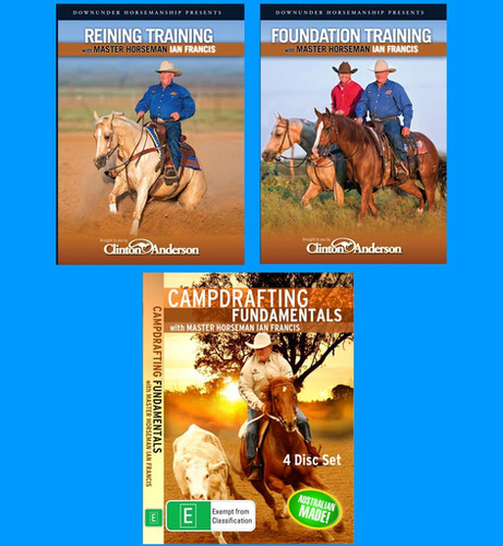 DVD - SET OF 3 - PACK 4 -Foundation Training, Reining Training and ...