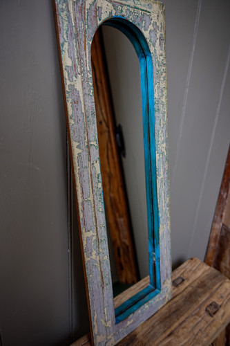 Painted wooden mirror | marta at the mill