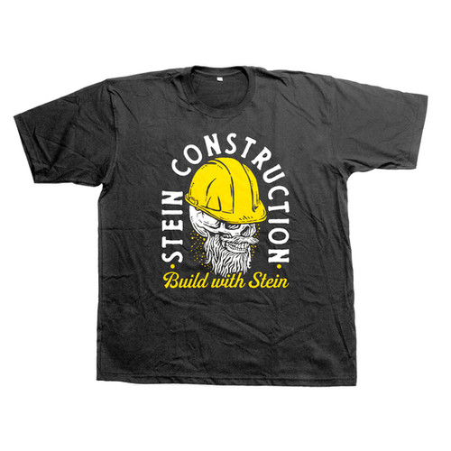 Build with Stein Black T-Shirt | steinconstruction