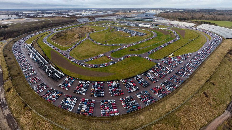Race Track used as a Parking Lot?