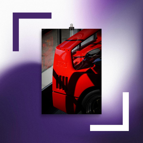 Poster Ferrari F40 spoiler | Carspotzuerichshop