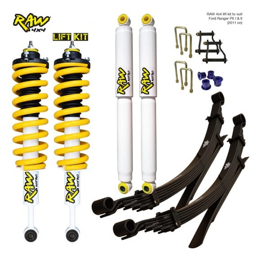 RAW NITRO GAS/KINGS/RAW COMBO GAS 2017+ LDV T60 UTE +2" LIFT KIT -ASS'D ...