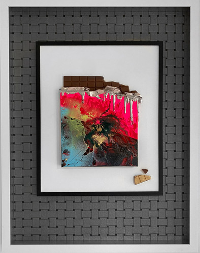 SchokoCollage I Krone I Original | Anne Weigert ART