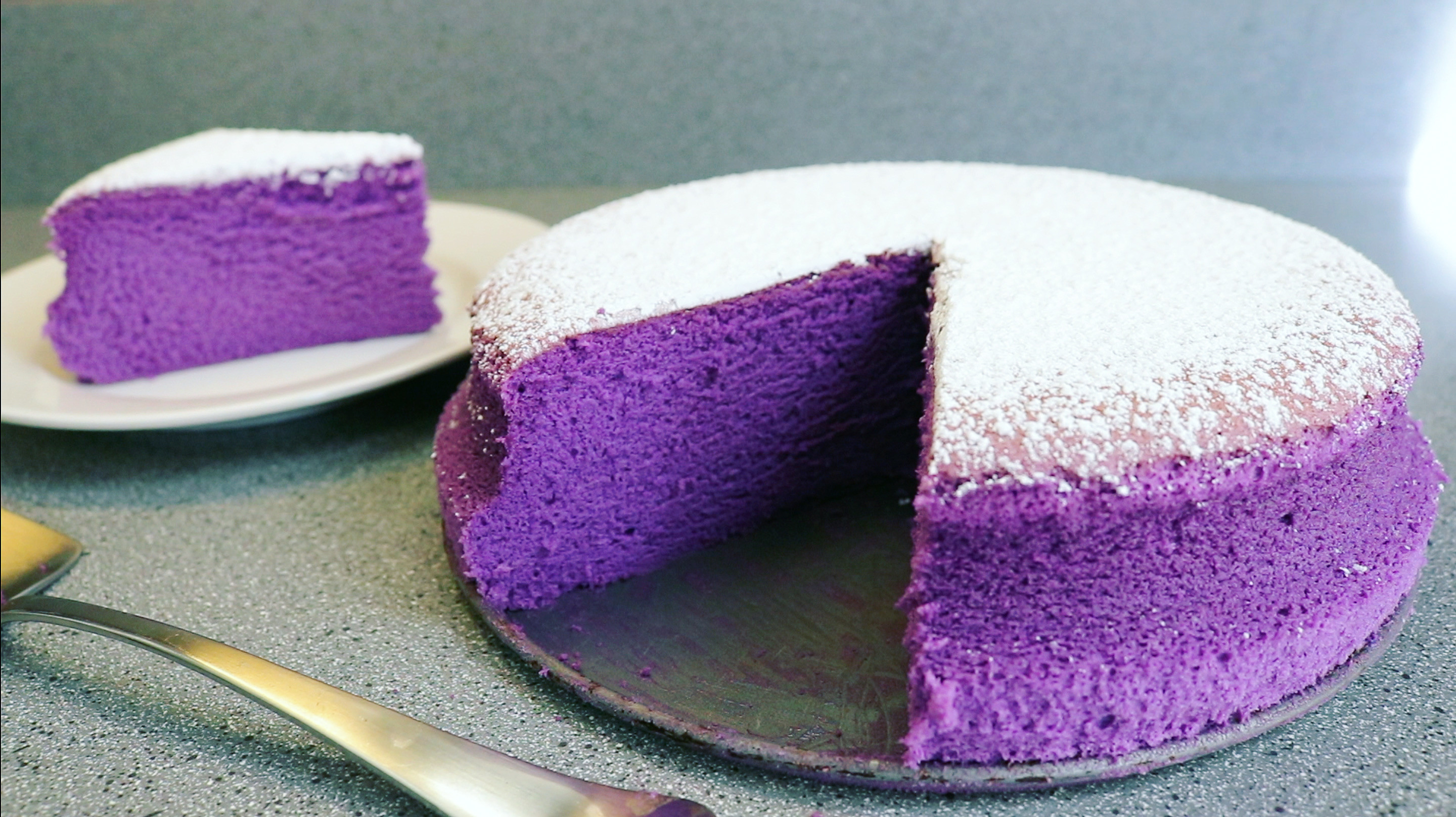 Cooking with Kurt | Japanese Soufflé-Style Ube Cheesecake