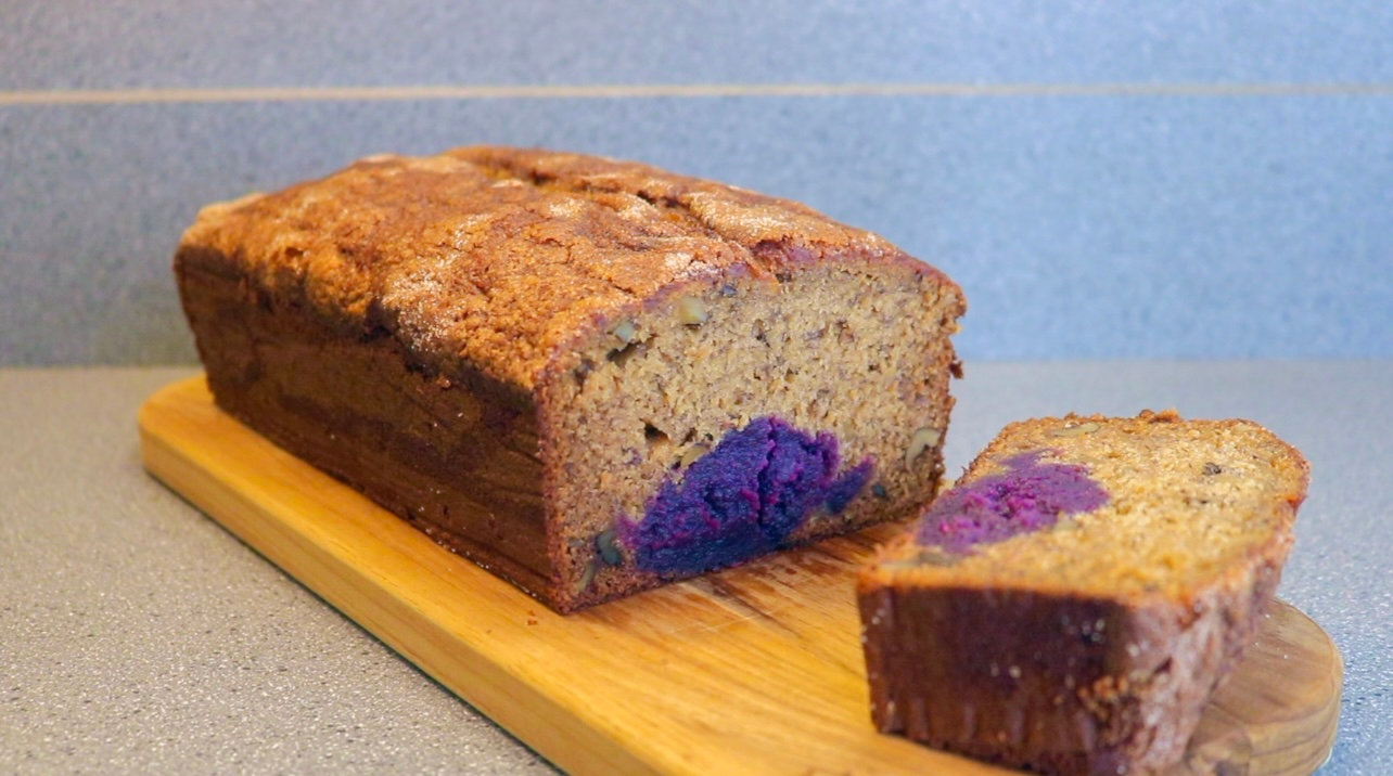 Cooking with Kurt | Ube Filled Banana Cake