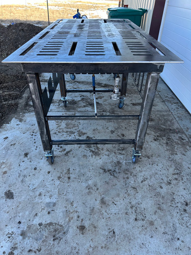 Heavy duty welding and working table | Crisp Metal Fabrication
