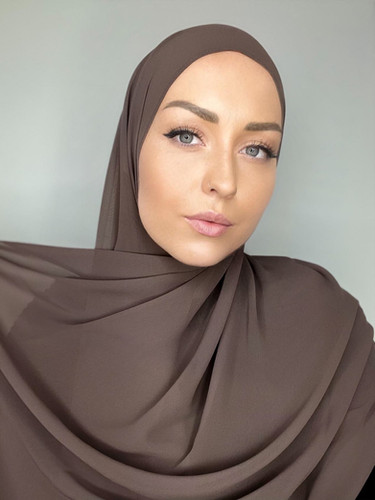 PREMIUM CHIFFON SJAL - SHADOW | DK SabayaDenmark