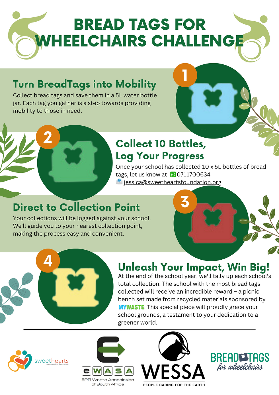 WESSA Eco-Schools' "Breadtags for Wheelchair" Project turning bread ...