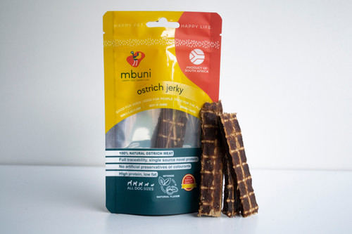 Ostrich Jerky | Mbuni Pet Treats