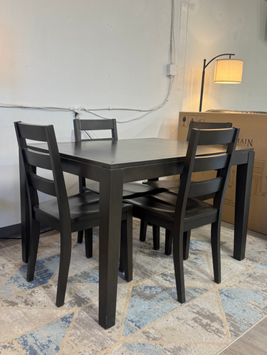 Pine & Main Real Wood Table & 4 Chairs (BRAND NEW) | The Couch Bros.