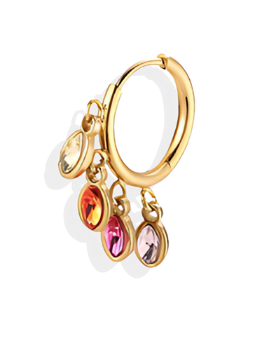 ANNEAU PENDENTIF NUANCES MULTICOLORE 12MM | NEMERYS