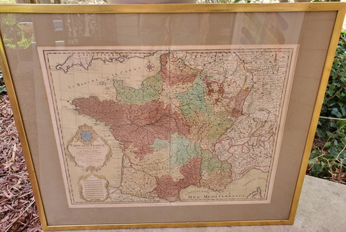 Map of France by "Guillaume Delisle" 1721, -- #20240412E | items-of ...