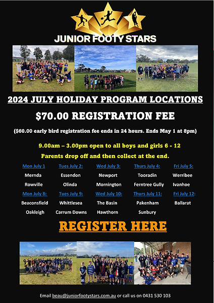 Stars Fun Footy Program | Junior Footy Stars