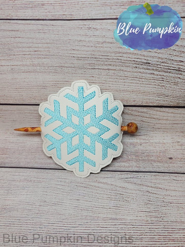 Snowflake Hair Bun Holder. | Blue Pumpkin Vinyl