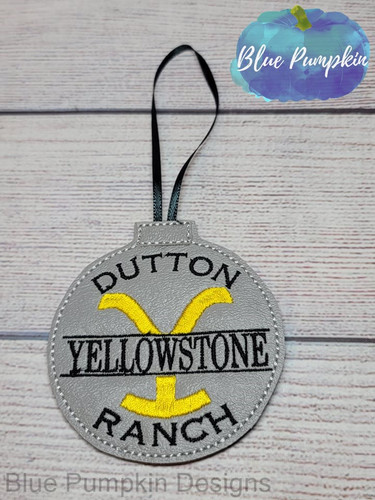 Yellowstone Ornament | Blue Pumpkin Vinyl