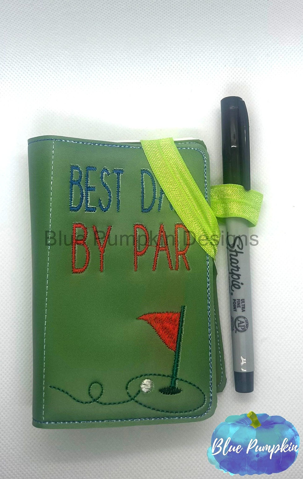 Best Dad Par 5x7 FOE Mini Comp ITH Notebook Cover | Blue Pumpkin Vinyl