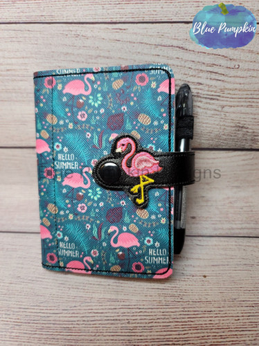 Flamingo TAB 5x7 Mini Comp ITH Notebook Cover | Blue Pumpkin Vinyl