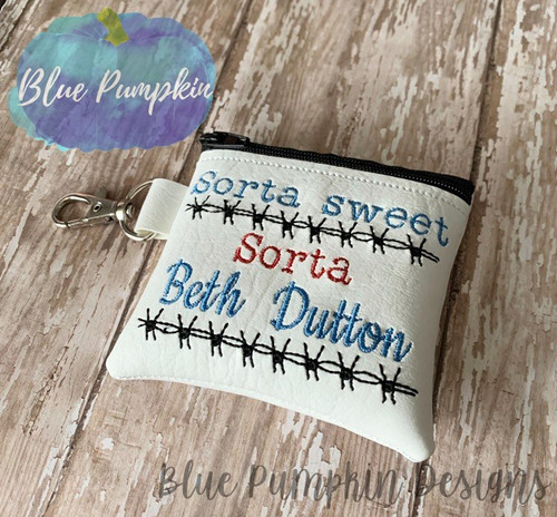 4x4 Beth Dutton ITH Bag Design | Blue Pumpkin Vinyl