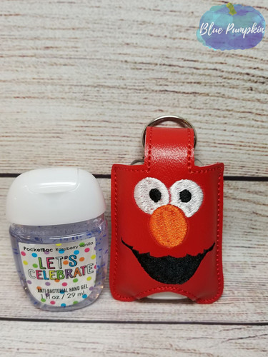 Red Monster Hand Sanitizer Holder | Blue Pumpkin Vinyl