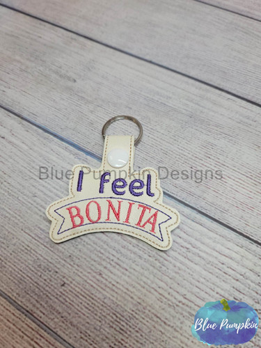 Bonita Key Fob | Blue Pumpkin Vinyl