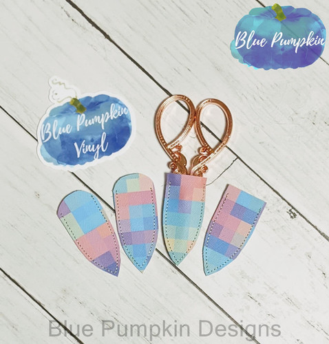 4x4 Small Scissor Covers | Blue Pumpkin Vinyl