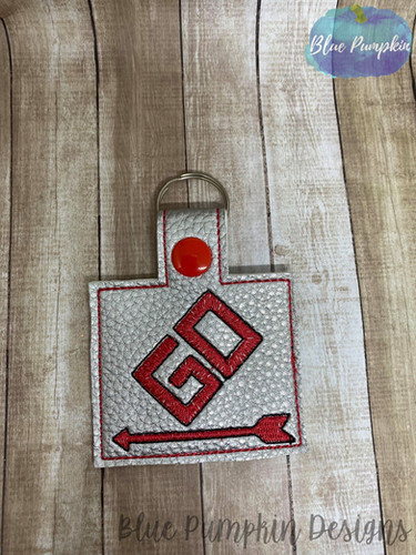 Pass GO Key Fob | Blue Pumpkin Vinyl