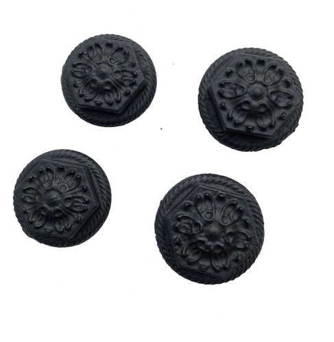 Ornate Decorative Blank End Cap | Foundry Cast Iron
