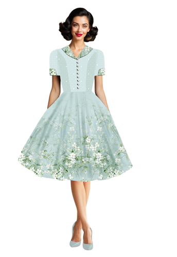 Blossom Button Front Swing Dress | JamCat
