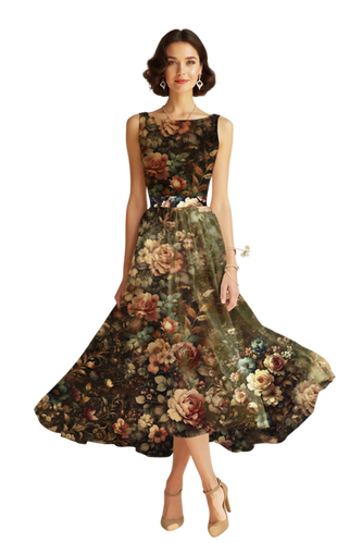 Temptation Midi Tie-Back Chiffon Dress | JamCat