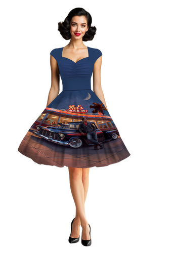 Hotrods And Diners Sweetheart Swing Dress (with or without pockets ...