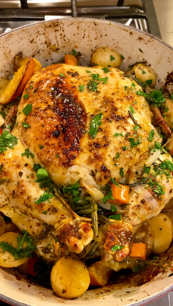 Herb Roasted Baked Whole Chicken