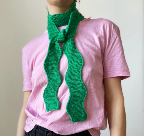 Wiggly Scarf von Helena Wieser, Wollpaket/Ameroso | strickenohnenaht
