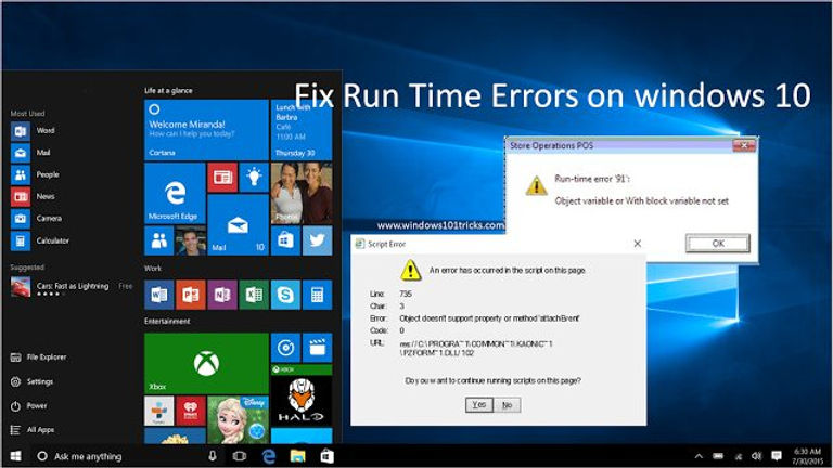 How to Fix Run Time Error 91 on windows 10