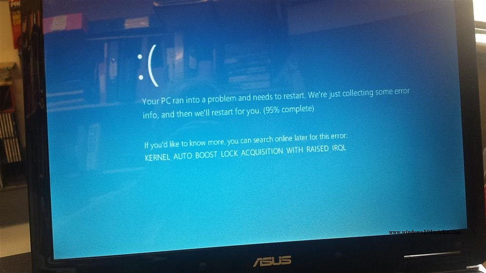 Different Blue Screen of Death (BSOD) Errors and solutions