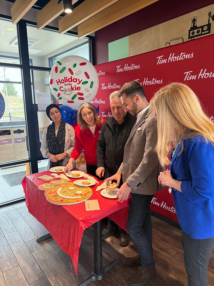 MPP Lecce Supports Tim Hortons' Holiday Smile Cookie Launch in Maple