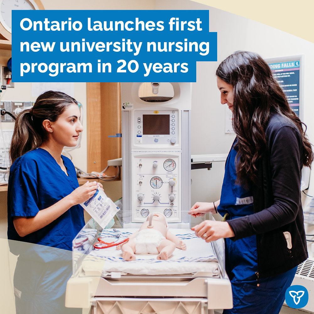 Ontario Launches First New University Nursing Program in 20 Years