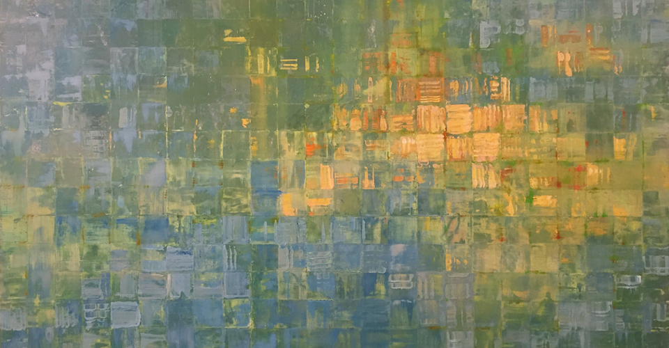 Ned Martin is a New York artist painter - oils on aluminum - abstract