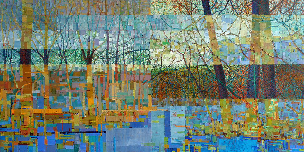 Ned Martin is a New York artist painter - oils on aluminum - abstract