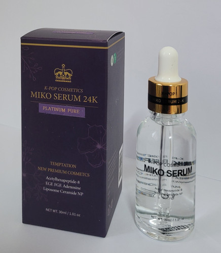 K-Pop Cosmetics - Miko Serum 24K Gold - Platinum Pure | Chammy Cosmetics