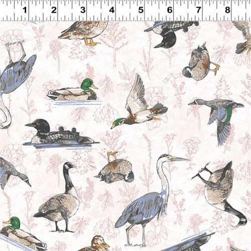 CW Ducks White | Kats FABRIC Store