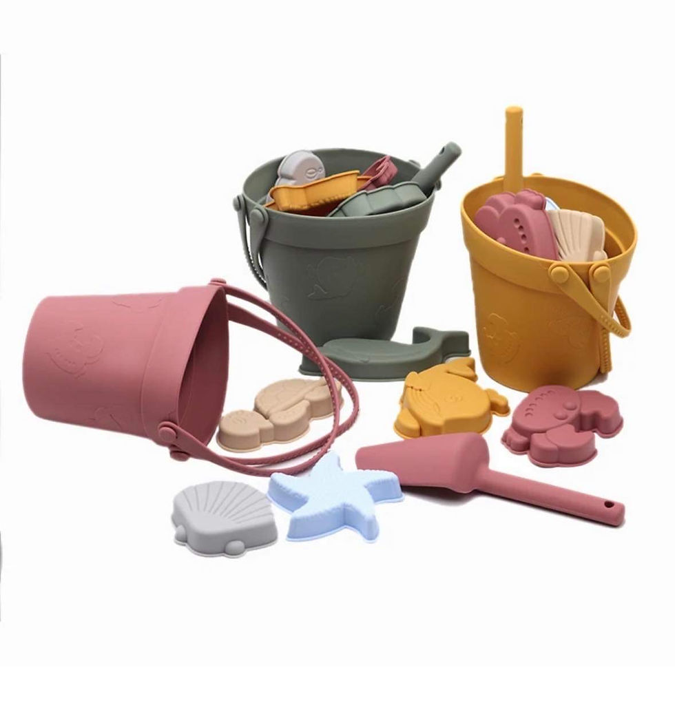 Silicone Beach Bucket Set | Coloured Bubble