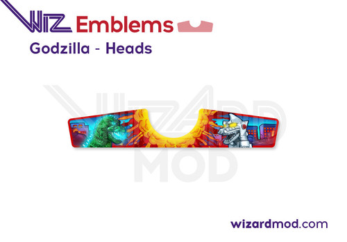 Godzilla - Heads Pinball Magnetic WizEmblems | Wizard Mod