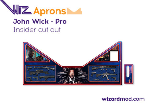 John Wick - Pro Insider Cut Out Pinball WizAprons | Wizard Mod