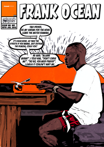 Frank Ocean A4 Poster | customcardsbyhorus